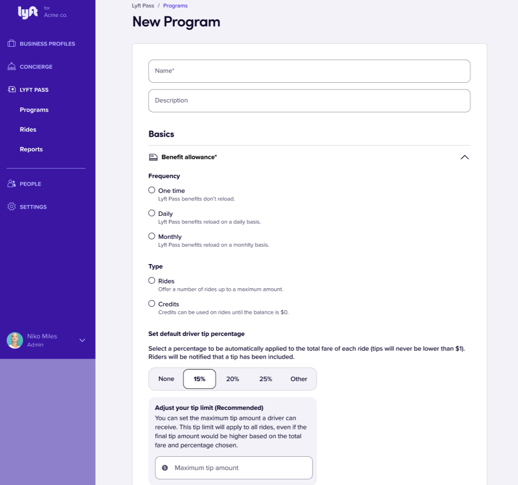 Creating a Lyft Pass program – Lyft Business